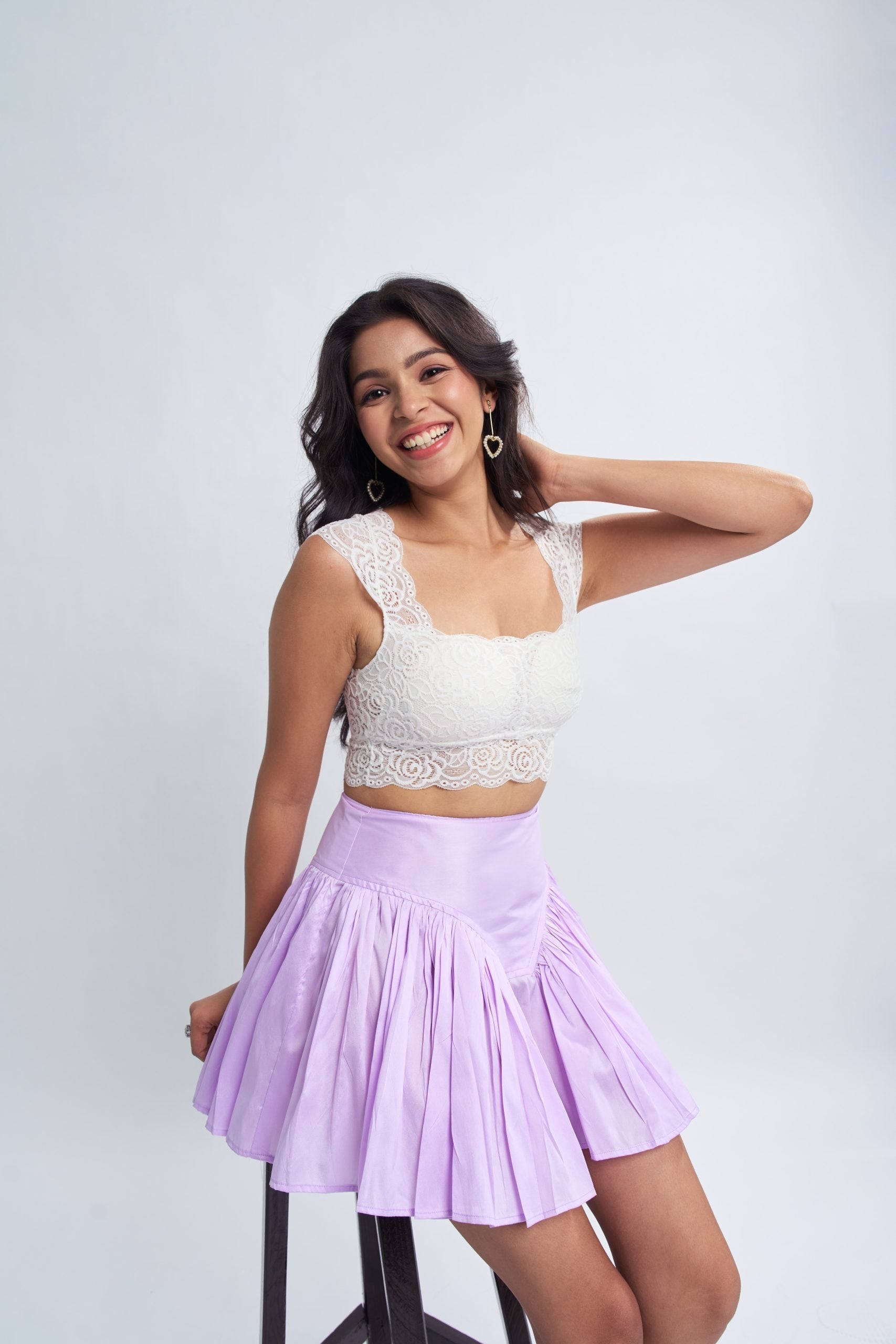 Lavender Cloud Skirt – Soski India